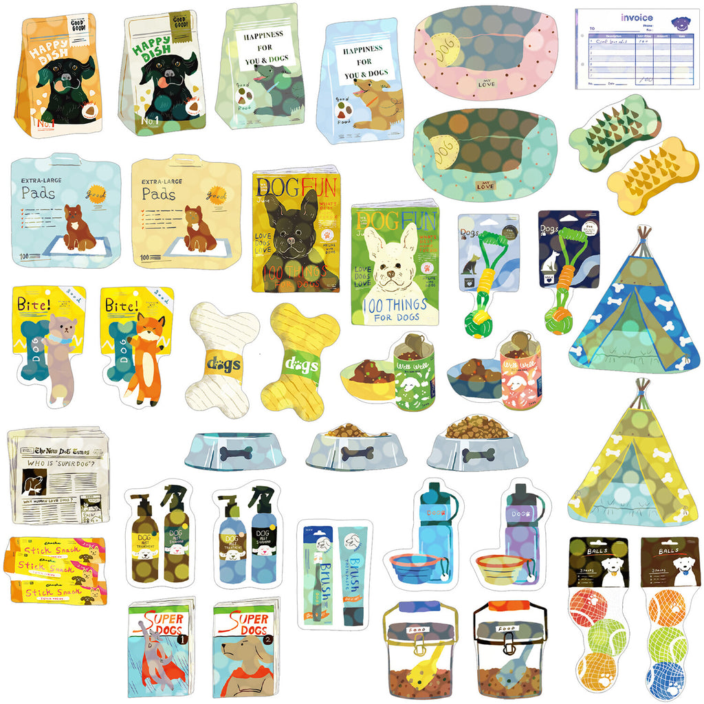 Japanese Mini Sticker Box Dog Supply – Blue Dog Posters