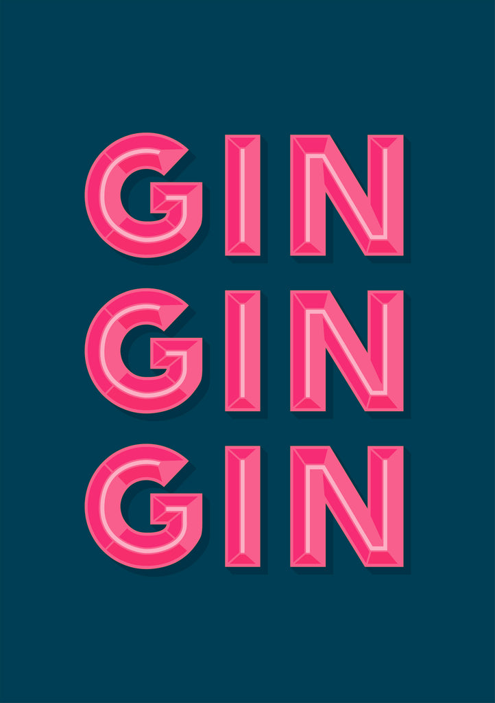 Gin Gin Gin – Blue Dog Posters