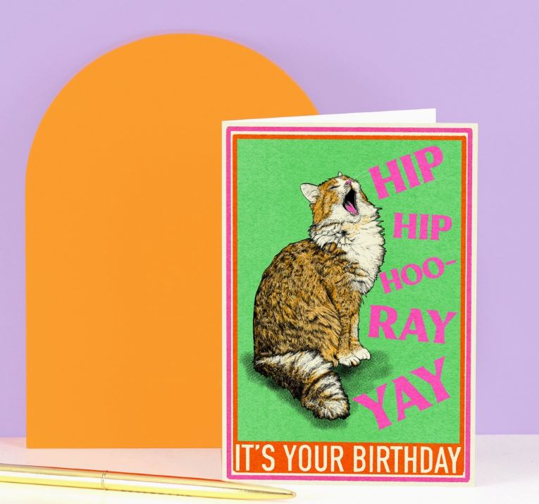Hip Hooray Cat Birthday Card – Blue Dog Posters