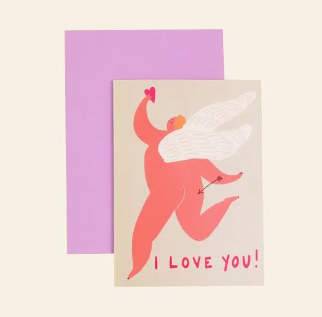 I Love You Cupid Card – Blue Dog Posters