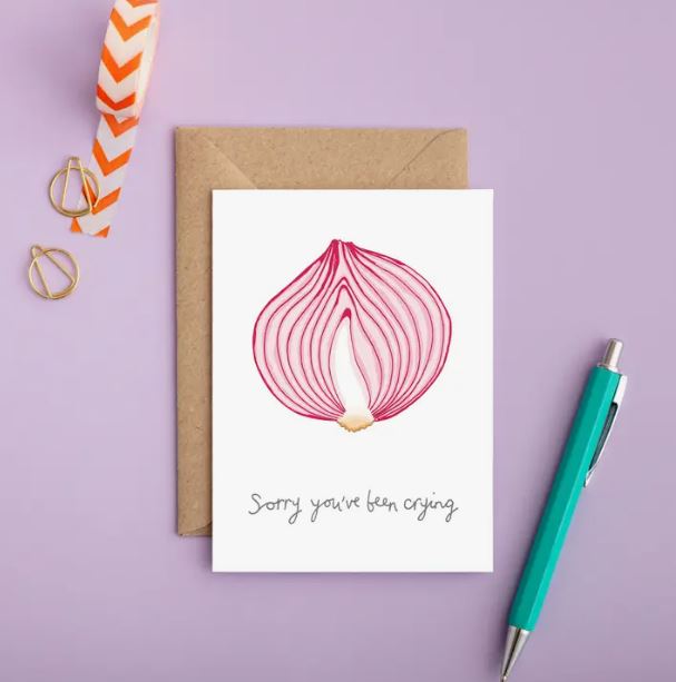 Onion Greeting Card – Blue Dog Posters