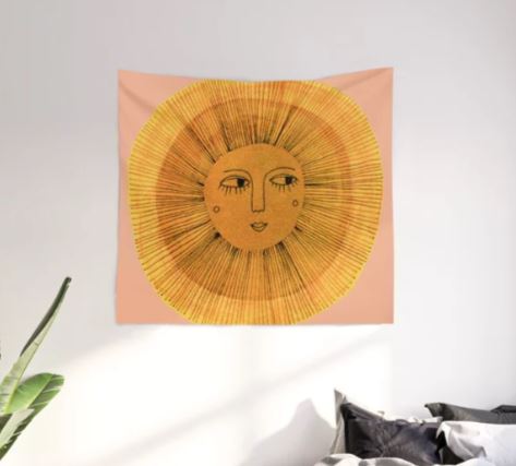 Sun Drawing Sewzinski Art Textile Lge – Blue Dog Posters