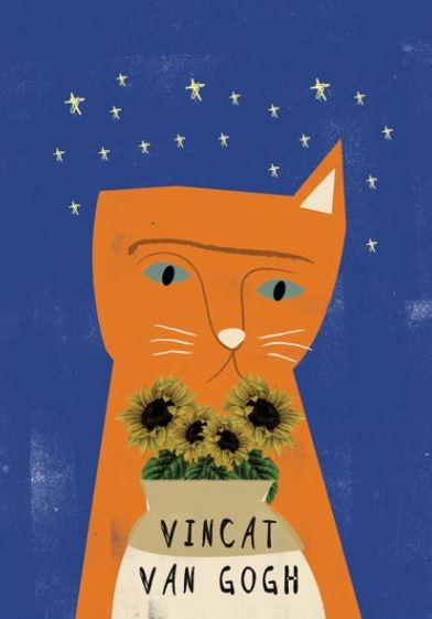 Vincat Van Gogh by Nia Gould – Blue Dog Posters