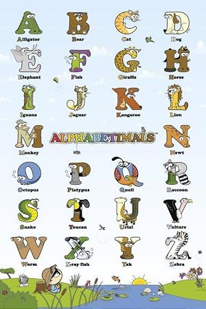 Animal Alphabet – Blue Dog Posters
