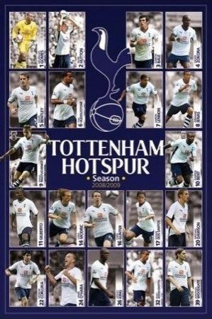 Tottenham Hotspur FC Team Collage – Blue Dog Posters