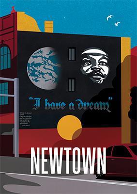 Newtown Mural - Liza Murphy – Blue Dog Posters