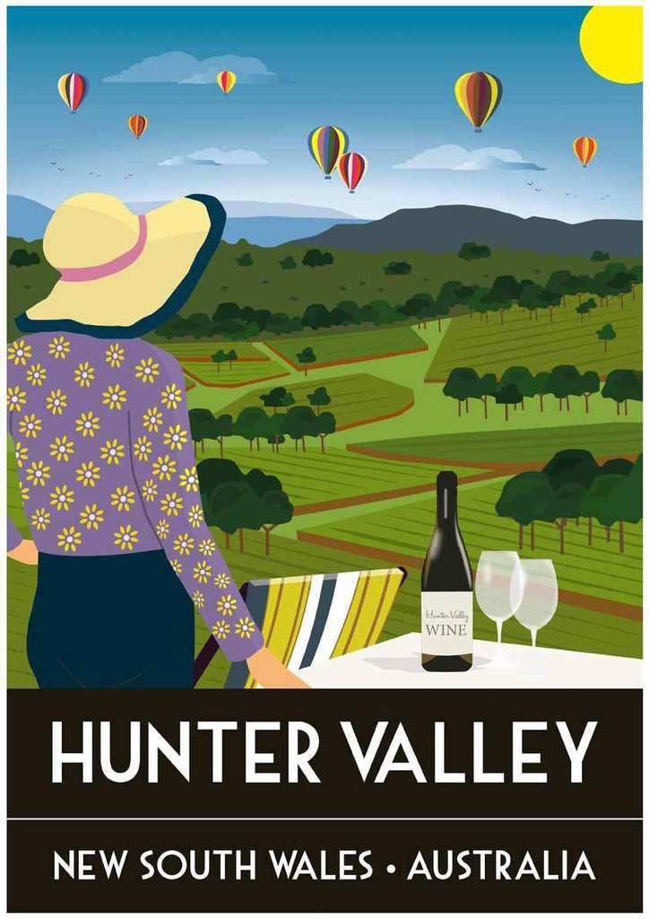 Hunter Valley by Art of Adventure – Blue Dog Posters
