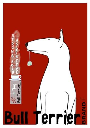 Bull Terrier – Blue Dog Posters