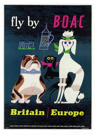 Fly By BOAC – Blue Dog Posters