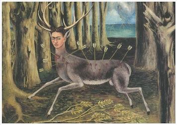 Frida Kahlo Wounded Deer – Blue Dog Posters