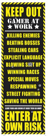 Gamer Keep Out – Blue Dog Posters