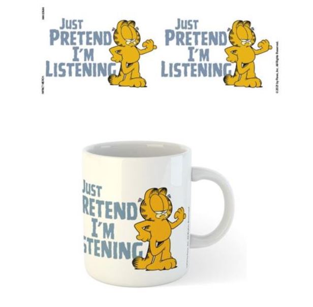Garfield Im listening Mug – Blue Dog Posters