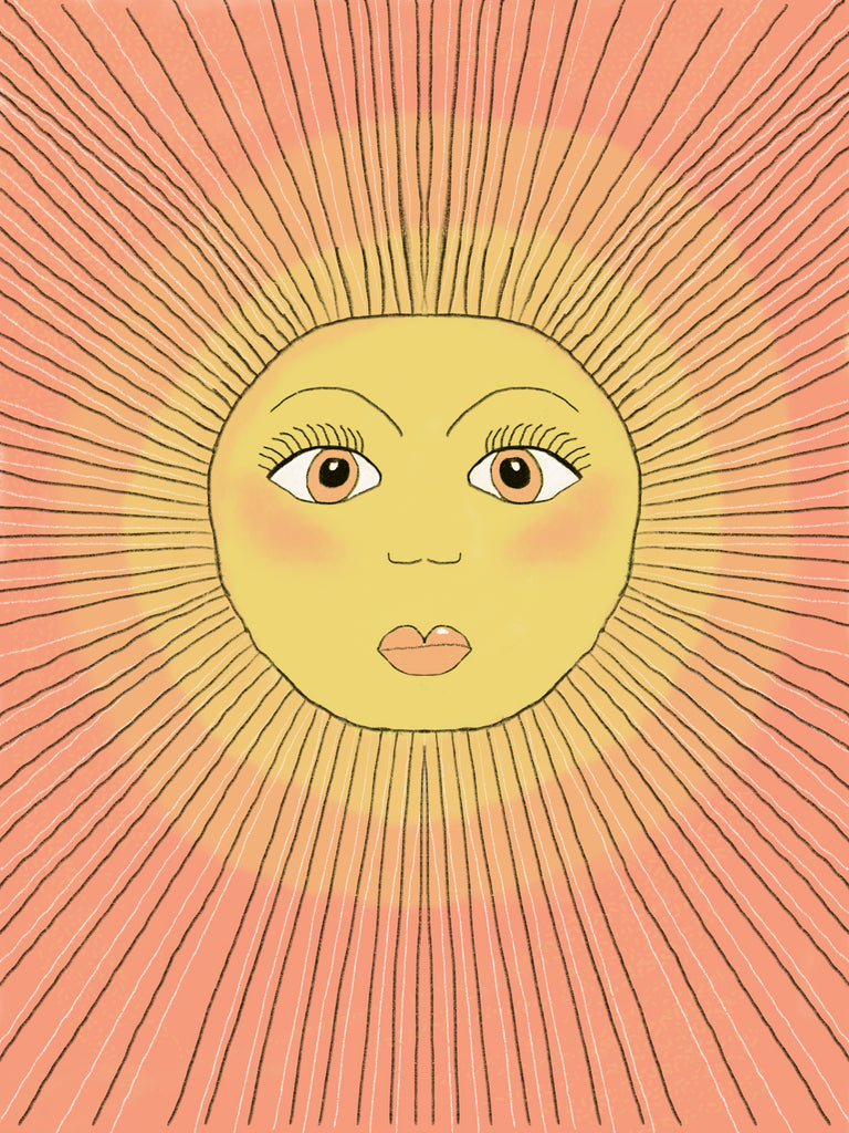 Retro Sun A5 – Blue Dog Posters