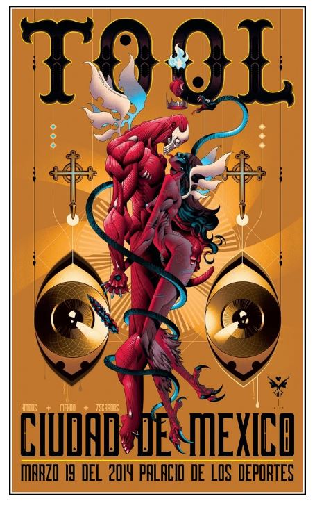 Tool Mexico Gold Ltd Edition – Blue Dog Posters