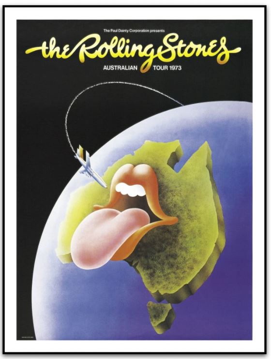 Rolling Stones Australian Tour 1973 – Blue Dog Posters