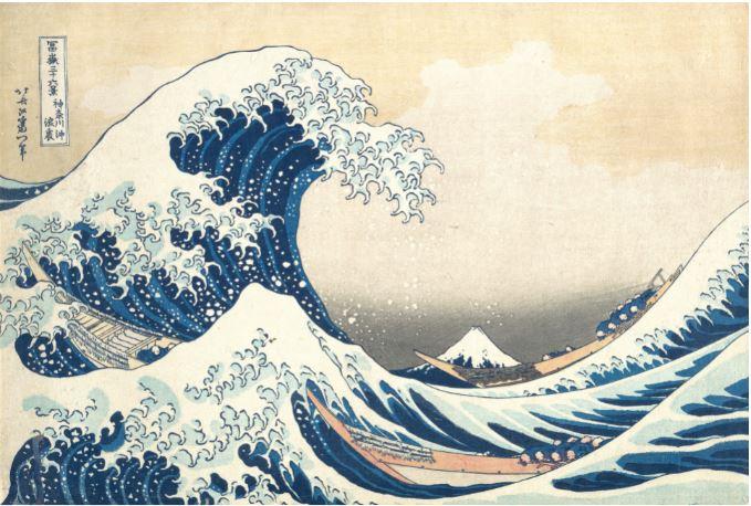 Great Wave Off Kanagawa GIANT Poster – Blue Dog Posters